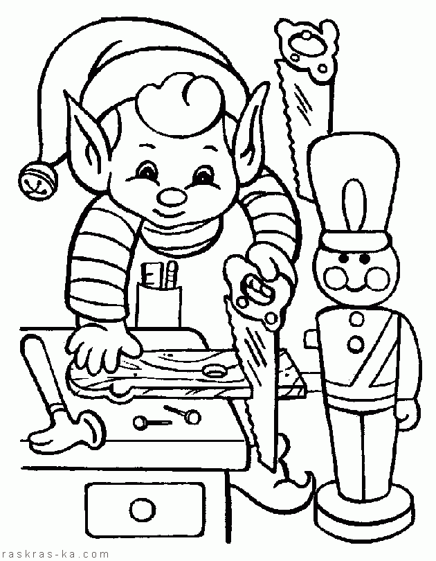 Раскраски Новый год, Рождество, Дед Мороз и Снегурочка | Раскрась-ка!